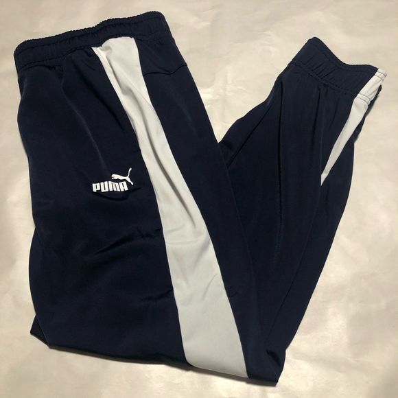 Puma | Pants & Jumpsuits | Puma Joggers Track Pantswomens Large Navy ...